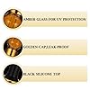WINKCART 2-Pack Amber Glass Dropper Bottles for Essential Oils - Leak ...