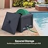 Amazon.com: Mayne Fairfield Garden Hose Bin - Black - 17in L x 17in W x ...