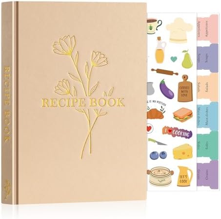 PLANBERRY Recipe Book – Blank Hardcover Cookbook to Write in Your Own ...