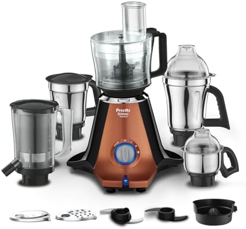 Buy Preethi Peppy Mixer Grinder for Kitchen| 750 Watt Mixie, 3 jars ...