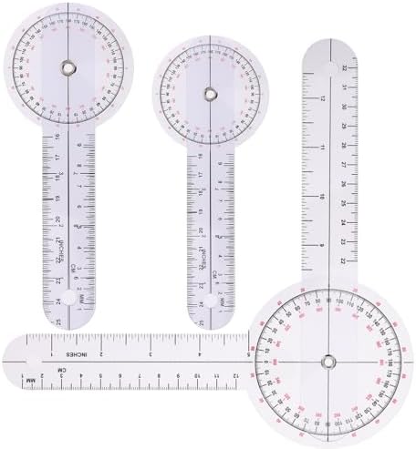 Prasacco Goniometer Set, 3 Pcs of 6/8/12 Inch Physical Therapy ...