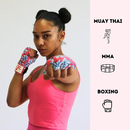 Snapklik.com : Boxing Glove Hand Wraps - Pink Paradise Pattern Pink ...