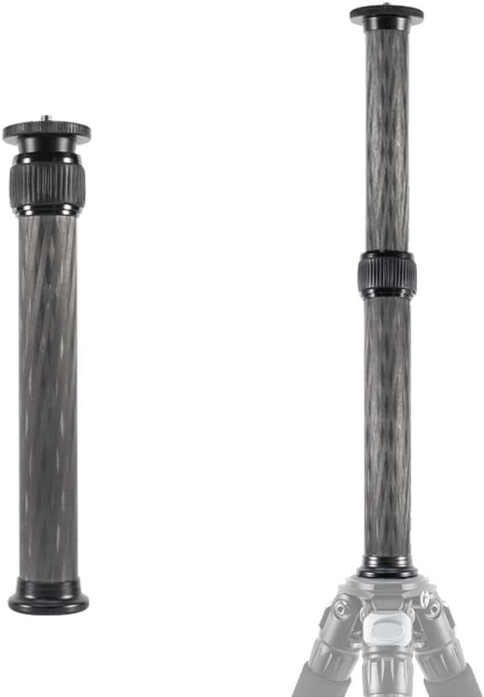 Amazon.com : Carbon Fiber Tripod Extension Two-Section Rod Central ...