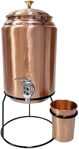 Amazon.com: Pure Copper Plain Mate Water Dispenser Storage Water Tank ...
