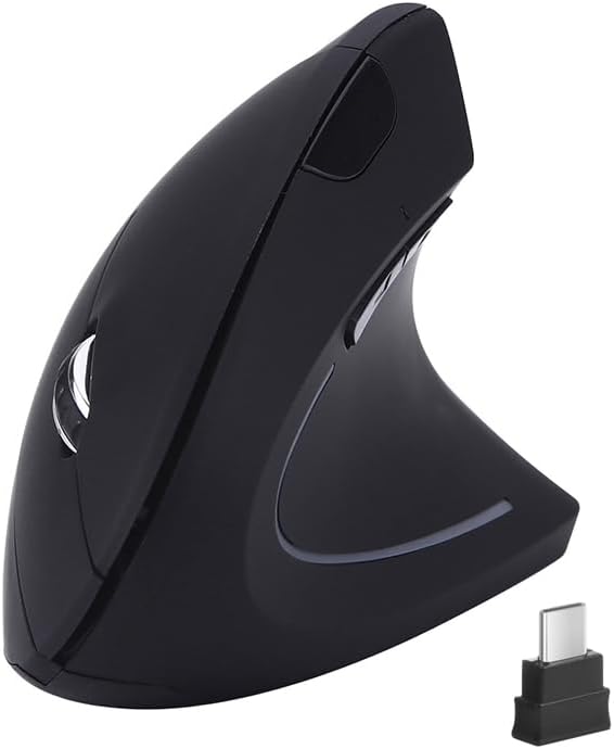 Amazon.com: Fonicer Type C Vertical Wireless Mouse, 2.4G USB C Wireless ...