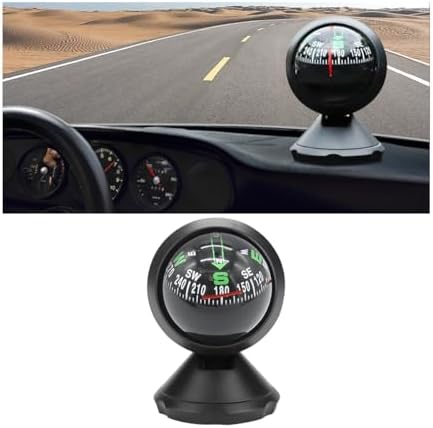 Amazon.com: KHGUZ Car Compass Ball, Adjustable Automotive Dash Mount ...
