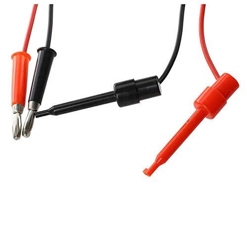 RB® 1X(Multimeter Dual Test Hook Clip to Male Banana Plug Cable 4ft 4 ...
