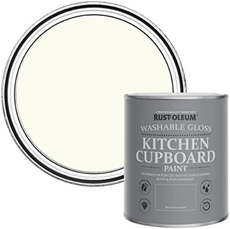 Rust-Oleum Off White Kitchen Cupboard Watercolour Paint in Matt Finish ...