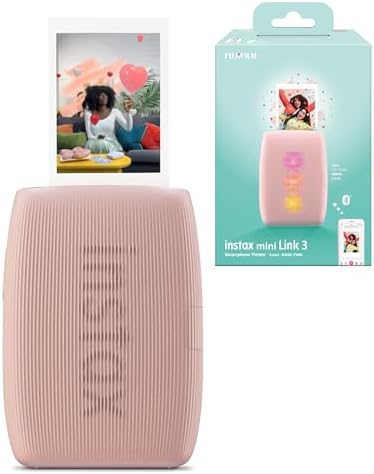 Fujifilm Instax Mini Link3 Smartphone Printer Rose Pink INS MINI LINK3 ...