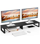 Amazon.com: Zimilar Dual Monitor Stand Riser, Large Monitor Stand for ...