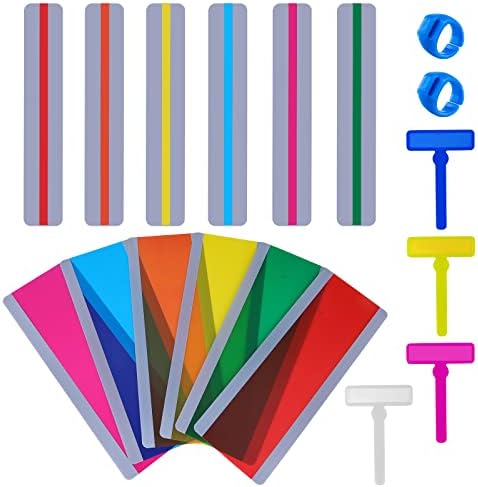 SAVITA 18pcs Guided Reading Strips Tools Set, Finger Trackers Highlight ...