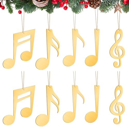 Amazon.com: CYISONAL 21 Pcs Mini Gold Musical Instruments Christmas ...