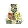 Heron Cross Pottery "Abbeydale Collection" Set of 6 Aspen China Mugs in ...