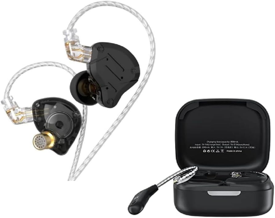 Amazon.com: KZ ZS10 PRO X in Ear Monitor 4BA+1DD IEM and KZ AZ09 ...