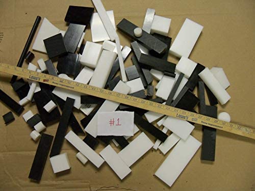 Amazon.com: Assorted Plastic Delrin/Acetal Lot, White & Black Sheet ...