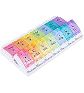 Amazon.com: BUG HULL Pill Organizer 2 Times a Day, Extra Large AM PM ...