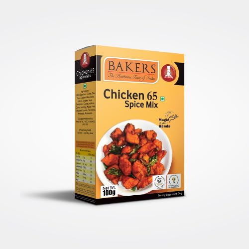 Bakers Chicken 65 Mix for Chicken Fry 100g : Amazon.in: Grocery ...