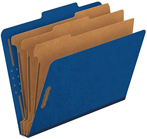 Pendaflex Classification Folders, Standard, 3 Dividers, Embedded ...