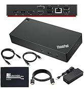 Amazon.com: 40B00300US Lenovo Docking Station USB C Bundle - 1 Year ...