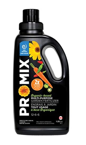 PRO-MIX 1L Organic-Based Multi-Purpose Liquid Garden Fertilizer 12-6-6 ...