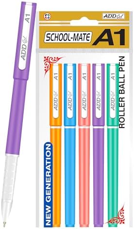 ADD Gel METAL BALL PEN PACK OF 10 PENS - BLUE : Amazon.in: Office Products