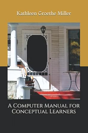 Amazon.com: A Computer Manual for Conceptual Learners: 9781656766663 ...