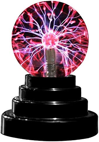 Buy Dravizon Plasma Ball Light 4 Inches Touch and Sound Activated ...