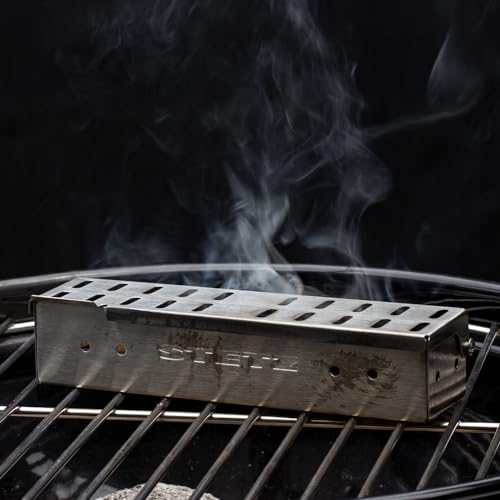 STETZ - Wood Chips Mini Smoker Box | for Gas & Charcoal Grill, Made of ...