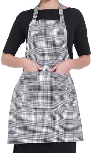 GLUN® Cotton Kitchen Multi Colour Apron with Front Pocket - Set of 3 ...