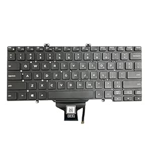 Zahara USB Keyboard with Backlit US Replacement for Dell Latitude 7400 ...