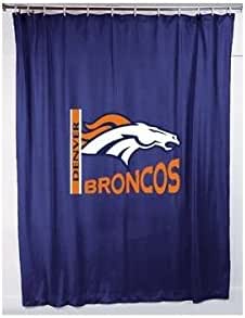 Amazon.com : Denver Broncos 72"x72" Shower Curtain : Denver Broncos ...
