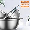 Amazon.com: Stainless Steel Microporous Colander for Kitchen, 2.5QT ...