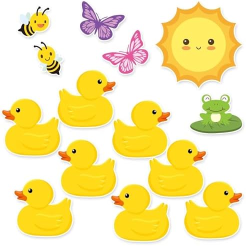 Amazon.com: AsodSway 120Pcs Duck Bulletin Board Back to School Cutouts ...