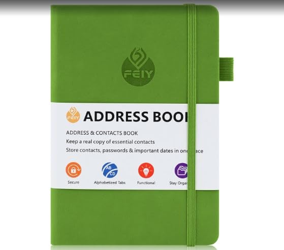 Amazon.com: Ksheria English Address Book Phone Book Record Holidays ...