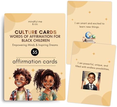 Amazon.com: Affirmation Cards for Black Kids - Empowering Positive Self ...
