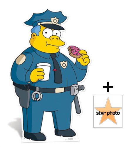Buy Fan Pack - Chief Wiggum Lifesize Cardboard Cutout / Standee (The ...