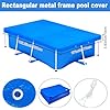 Amazon.com : 102 x 63 in Rectangular Pool Cover for Frame Above Ground ...