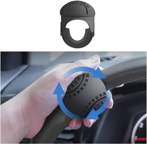 Hoquare Steering Wheel Knob, Black Car Steering Wheel Grip, Universal ...