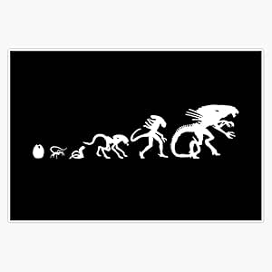 Amazon.com - Evolution of Alien Xenomorph Vinyl Window Bumper Sticker ...