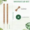 2 Stück 70cm Moosstab Monstera, Biegsame Monstera Rankhilfe für ...