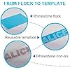 Amazon.com : Rhinestone Flock Sticky Template Material for Hotfix ...