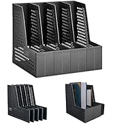 SAYEEC Collapsible File Organizer Magazine Holder Desktop 4 Compartment ...