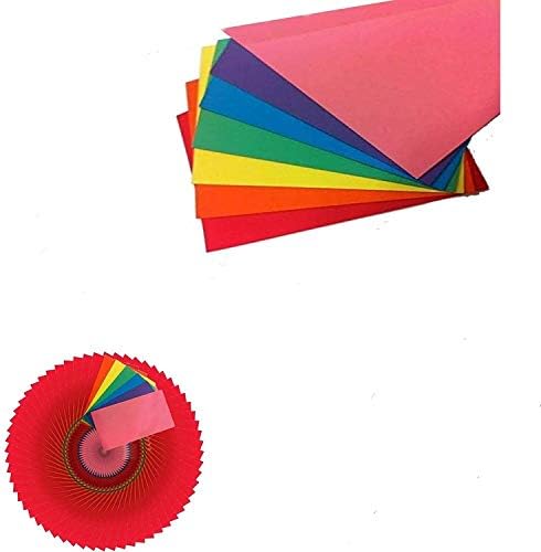 A4 Rainbow Papers Pack of 70 - Bright Rainbow Coloured Card - Perfect ...