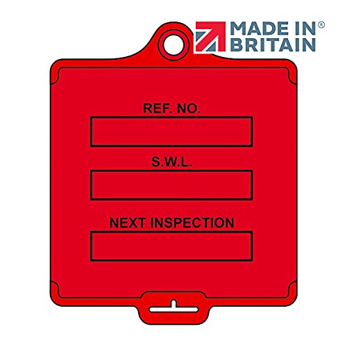 ‘AssetTag Flex Safe Working Load’ Tag, Medium, Red (Pack of 50) – BigaMart