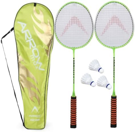 Buy Alloy Steel Youth Light Weight Shuttle Badminton Racket Set of 2 ...