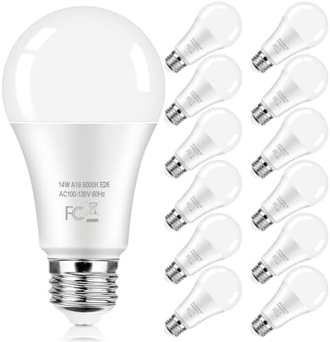 (8-Pack) EcoSmart LED Dimmable 100-Watt Daylight Light Bulb, A19, 1680 ...