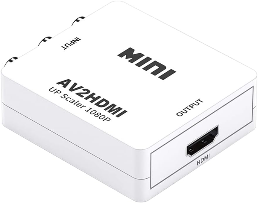 Amazon | Glvaner AV to HDMI RCA to HDMI変換コンバータ hdmi 変換アダプタ 1080/720P切り替え PAL/NTSC切り替え HDMI入力を ...