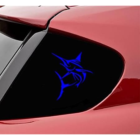 Amazon.com: Marlin Swordfish Vinyl Decal Sticker (Black) : Sports ...