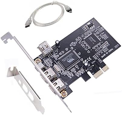 Amazon.com: PCIe Firewire 400 Card,IEEE 1394a PCI Express 4 Ports PCIe ...