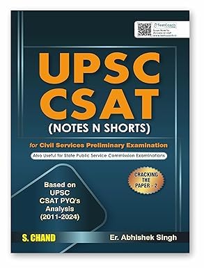Buy S CHAND UPSC CSAT (Notes N Shorts) 2025 for UPSC IAS Civil Services ...